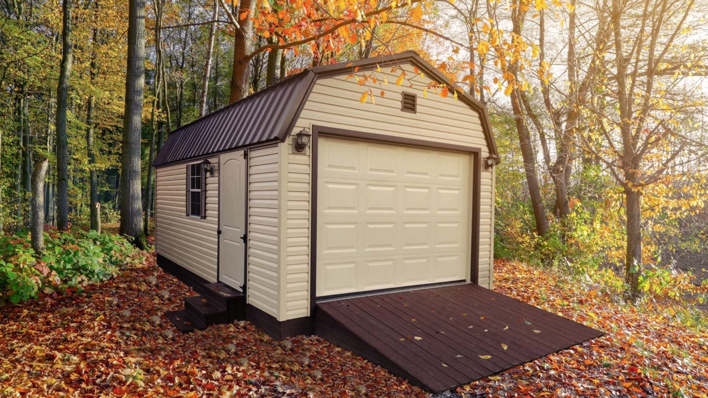 Outdoor Prefab Garages - Four Winds Store